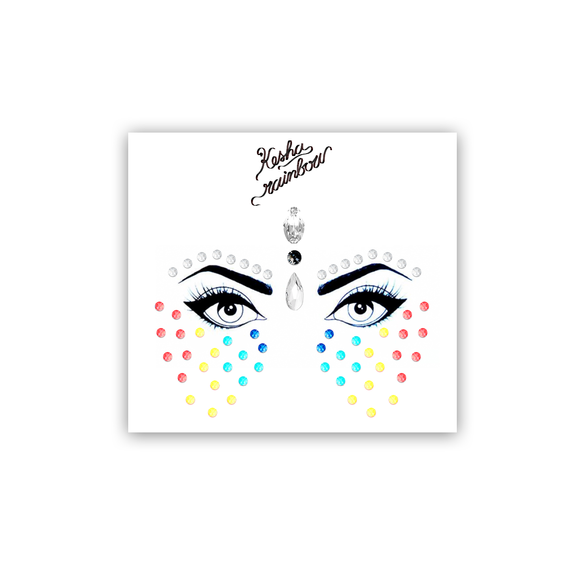 Kesha Rainbow Face Jewels – Merch Traffic Superstore
